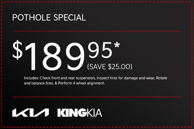 Kia Service Specials Gaithersburg, MD | Kia Parts Specials | King Kia